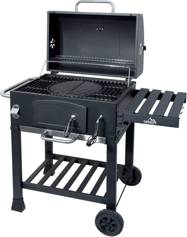 Test du barbecue au charbon Cattara Royal : grille en fonte